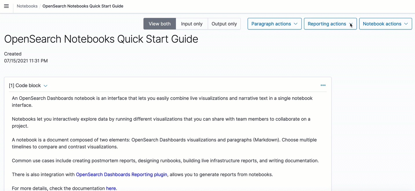 Notebooks - Eliatra OpenSearch Distro Documentation
